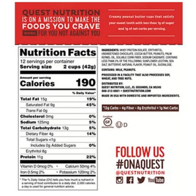 Quest - PB Cups - Everybody Nutrition