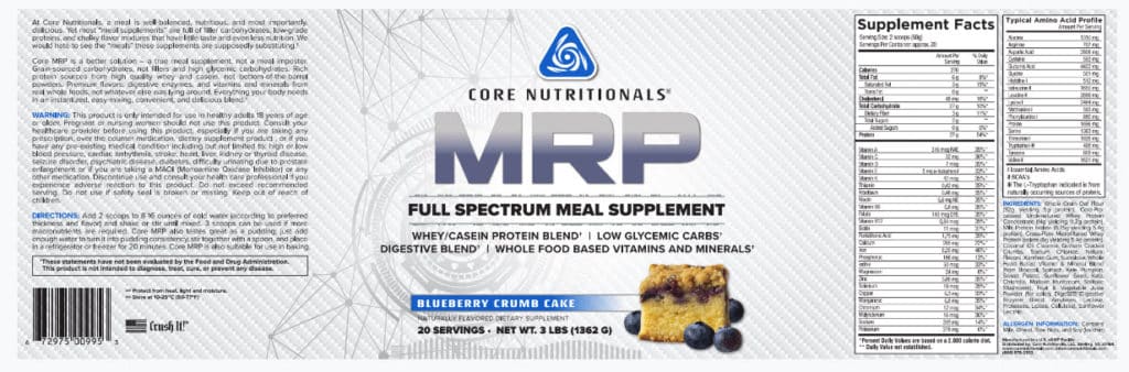 Core Nutritionals - Core MRP - EveryBody Nutrition